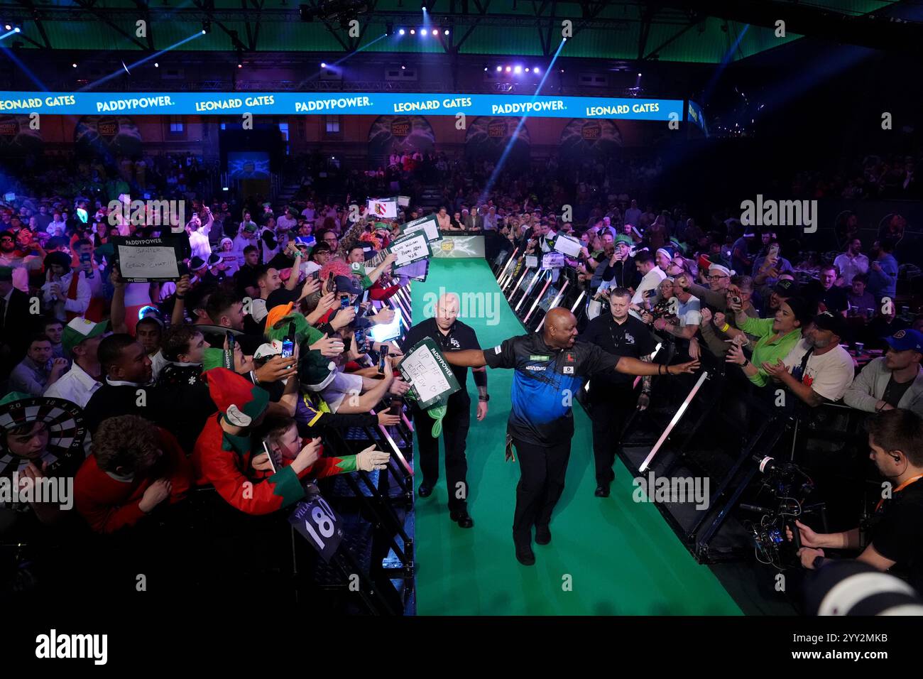 Leonard Gates walks out ahead of his second round match against Nathan ...