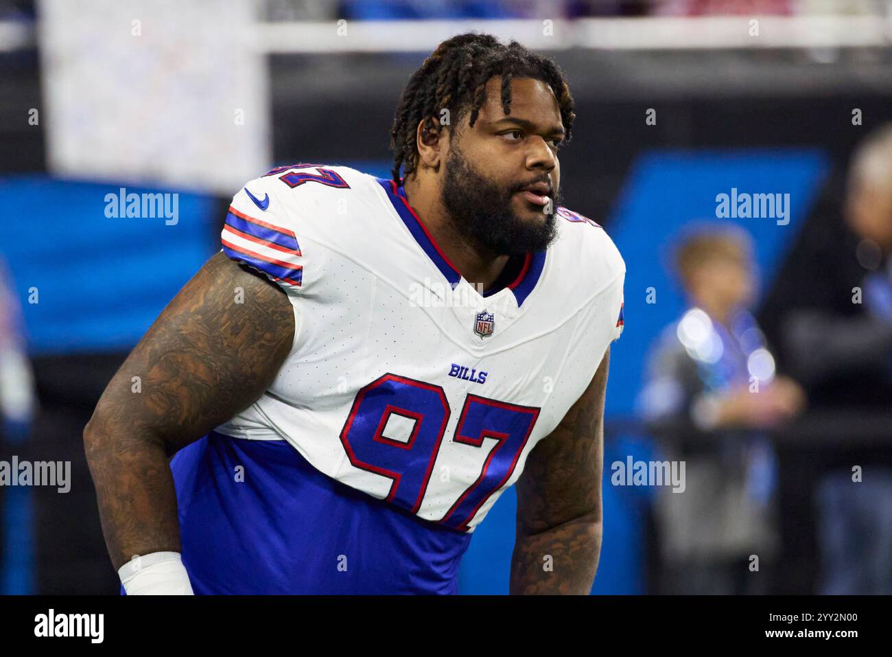 Buffalo Bills defensive tackle Jordan Phillips (97) looks on against ...
