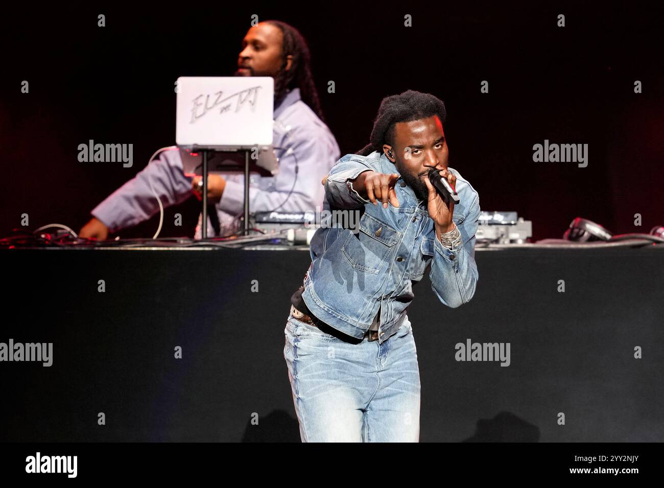 Shaboozey performs during Z100's iHeartRadio Jingle Ball on Friday, Dec ...