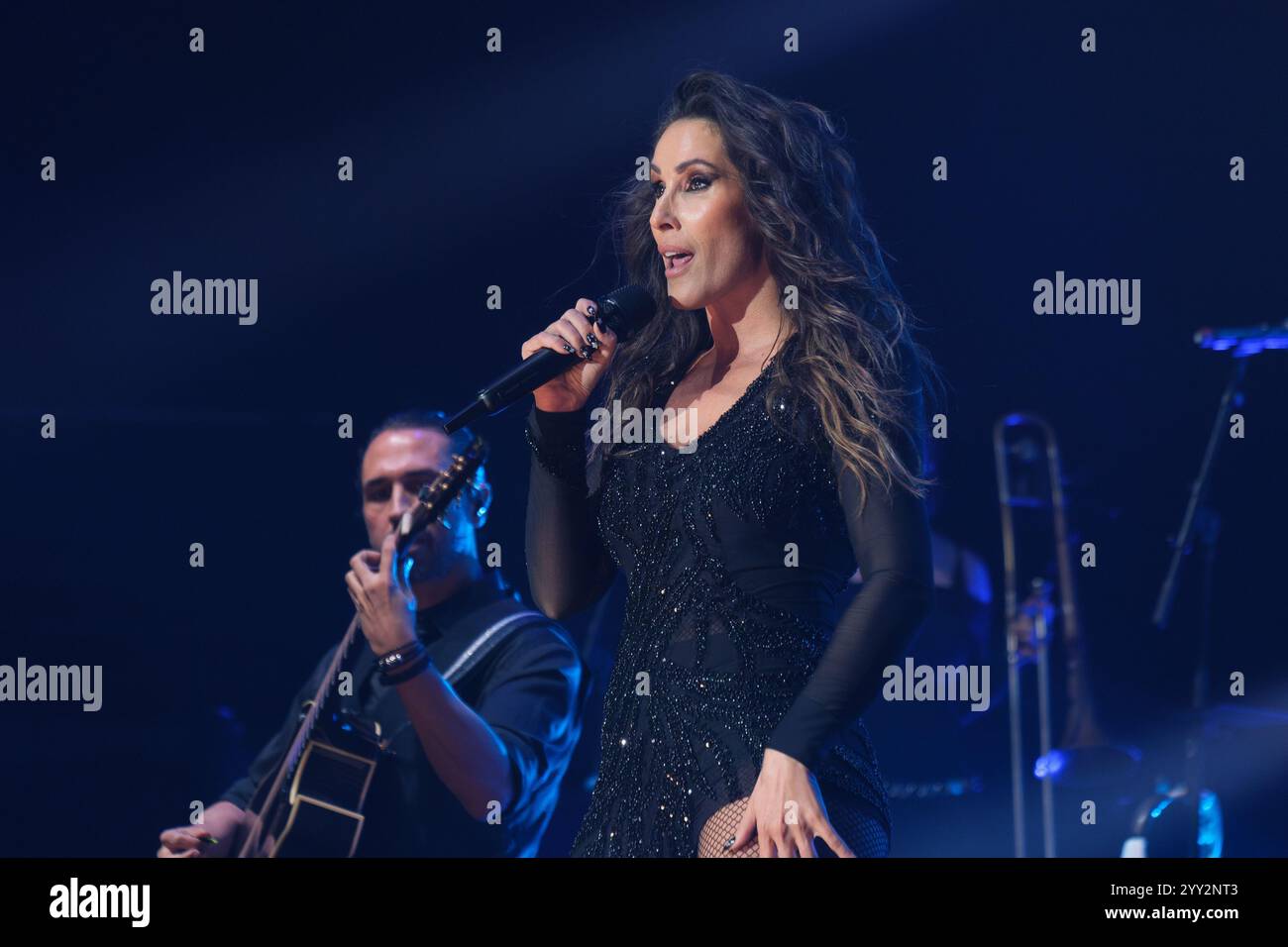 Madrid, Spain. 18th Dec, 2024. Spanish singer Malu performs during the ...