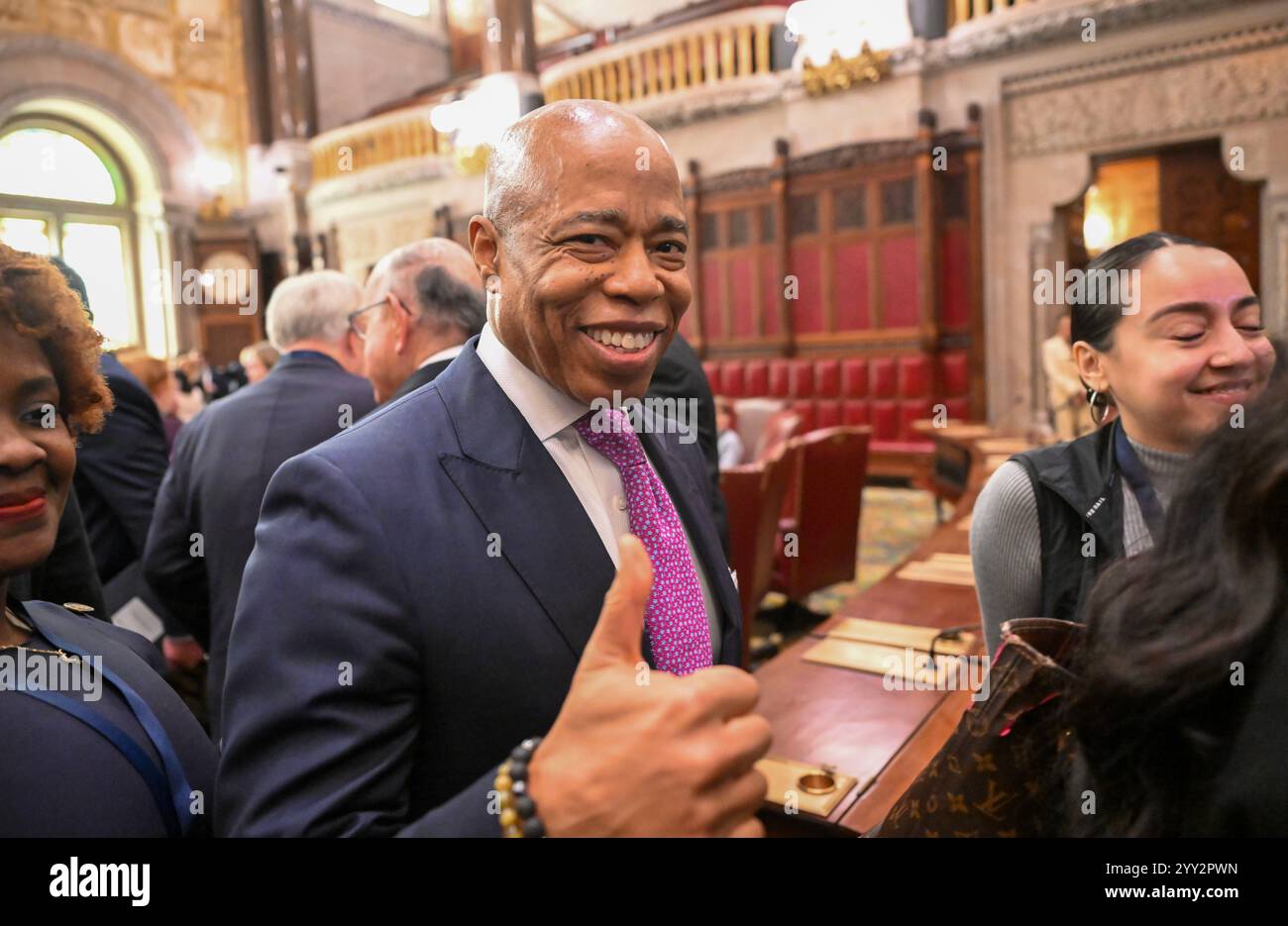Albany, New York, USA. 17th Dec, 2024. New York City Mayor ERIC ADAMS ...