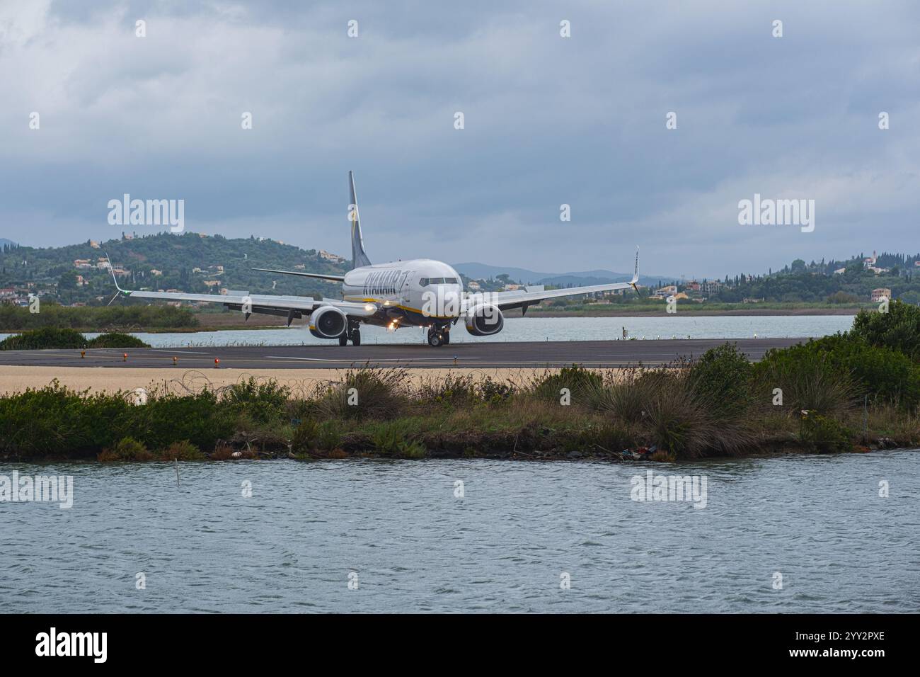 Kerkyra, Greece - 09 24 2022: View from Tourist Sightseeing locations ...