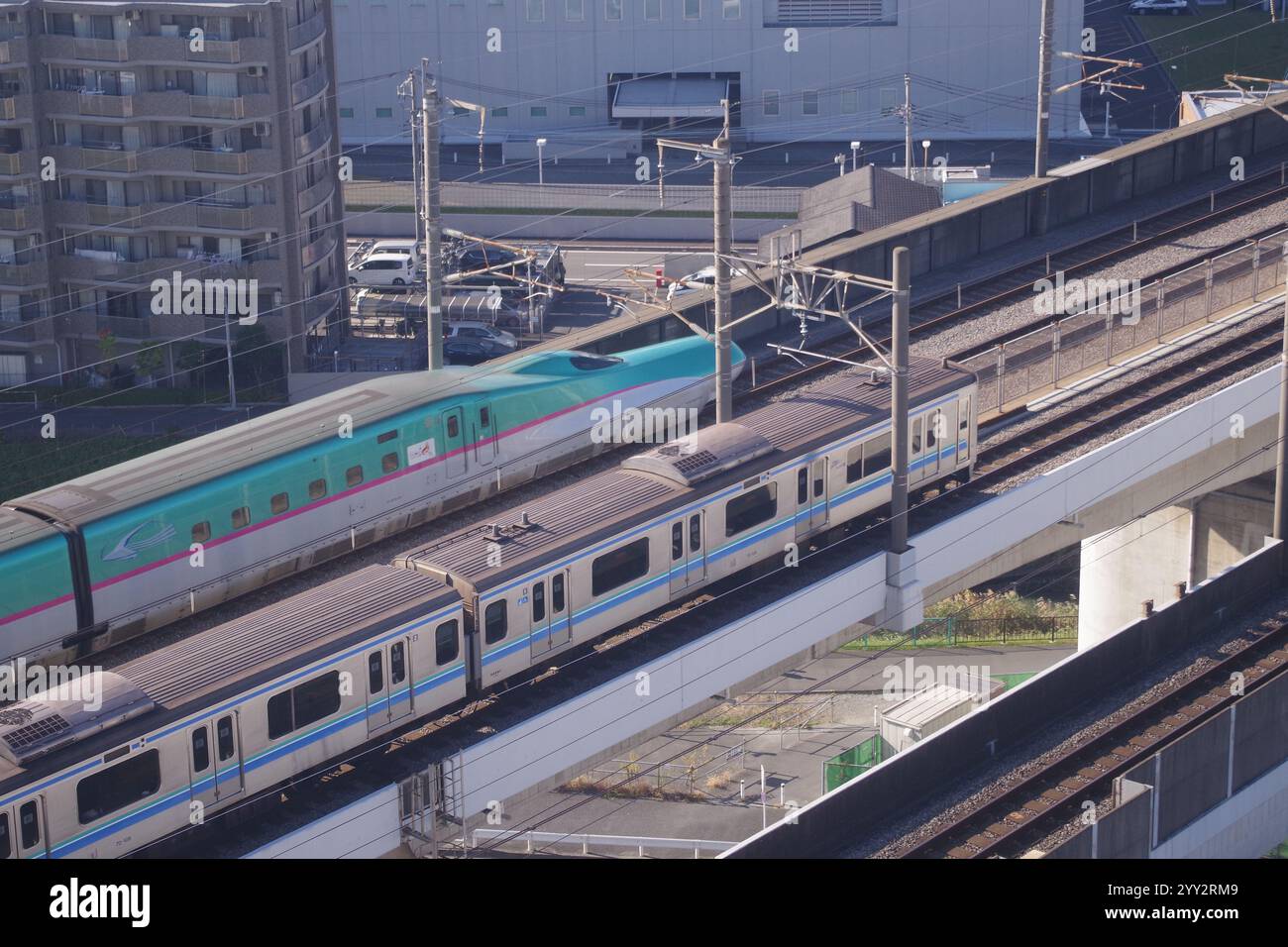 Train rails in high speed hi-res stock photography and images - Alamy
