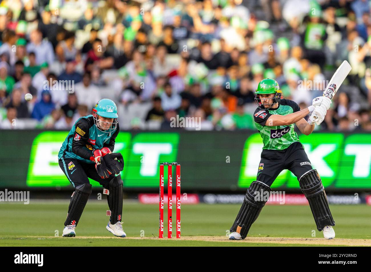 MELBOURNE, AUSTRALIA - DECEMBER 18: Joe Clarke of Melbourne Stars bats ...
