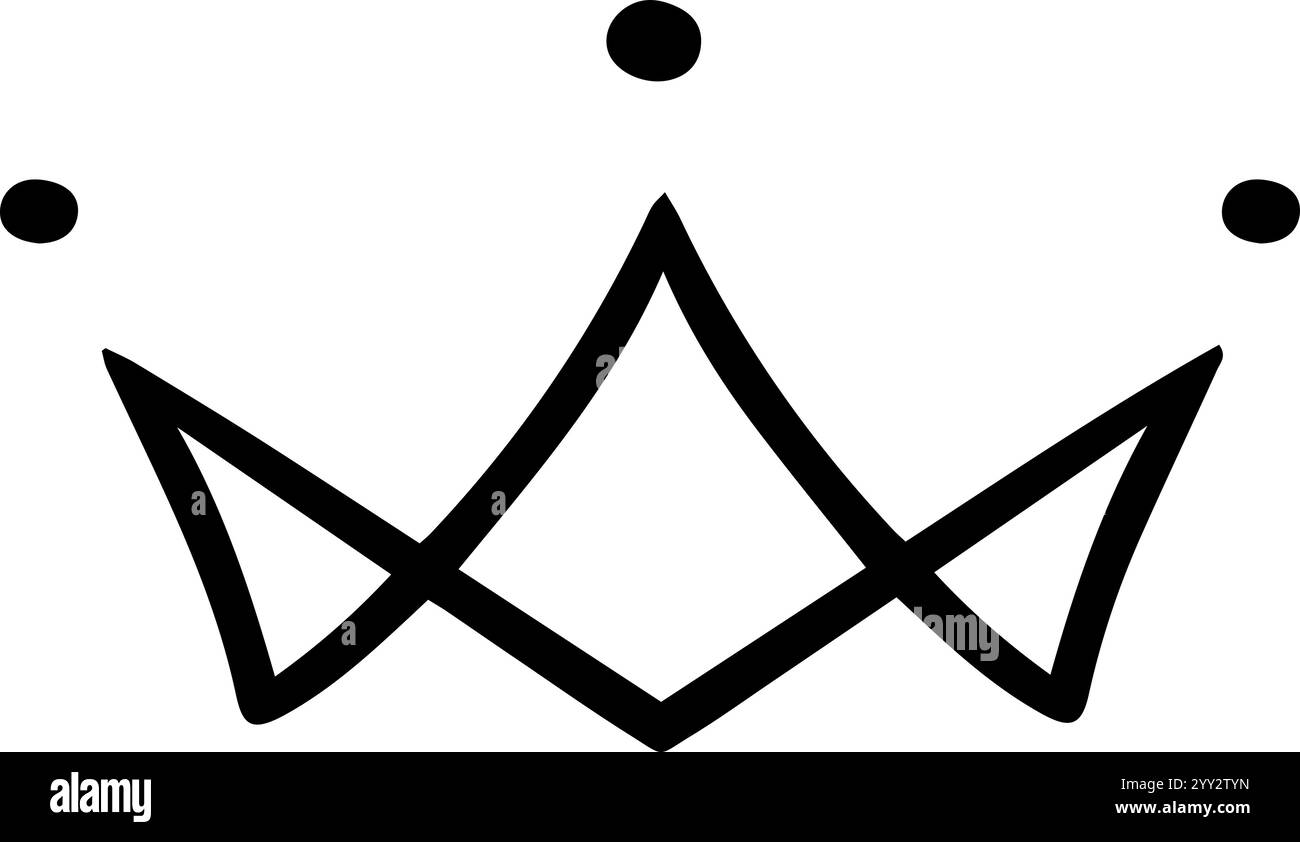 Monarchy crown Black and White Stock Photos & Images - Alamy