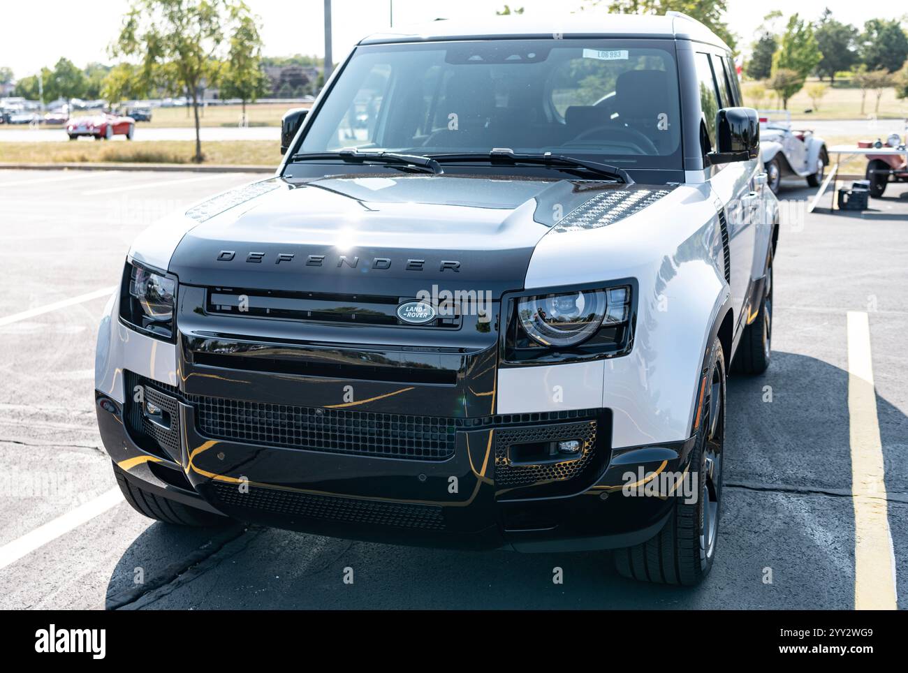 Chicago, Illinois, USA - September 08, 2024: 2024 Land Rover Defender ...