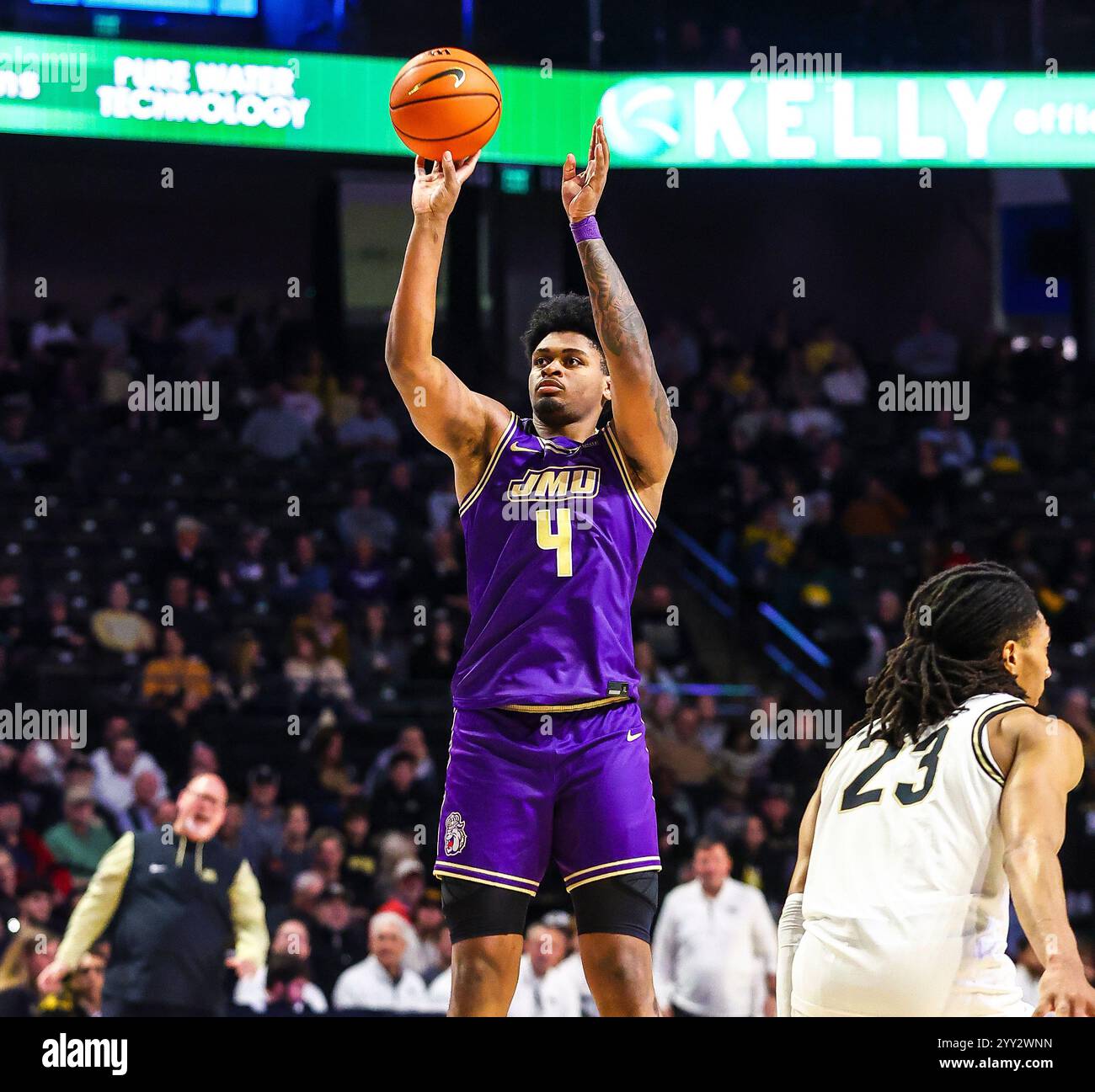 December 17, 2024: James Madison center Elijah Hutchins-Everett (4 ...