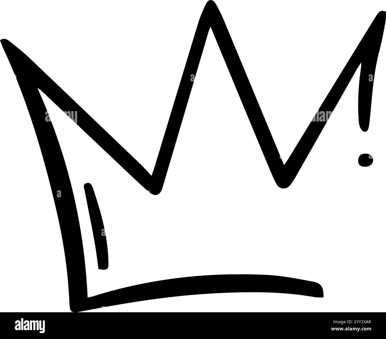 Hand drawn crown logos prince and princess hi-res stock photography and ...