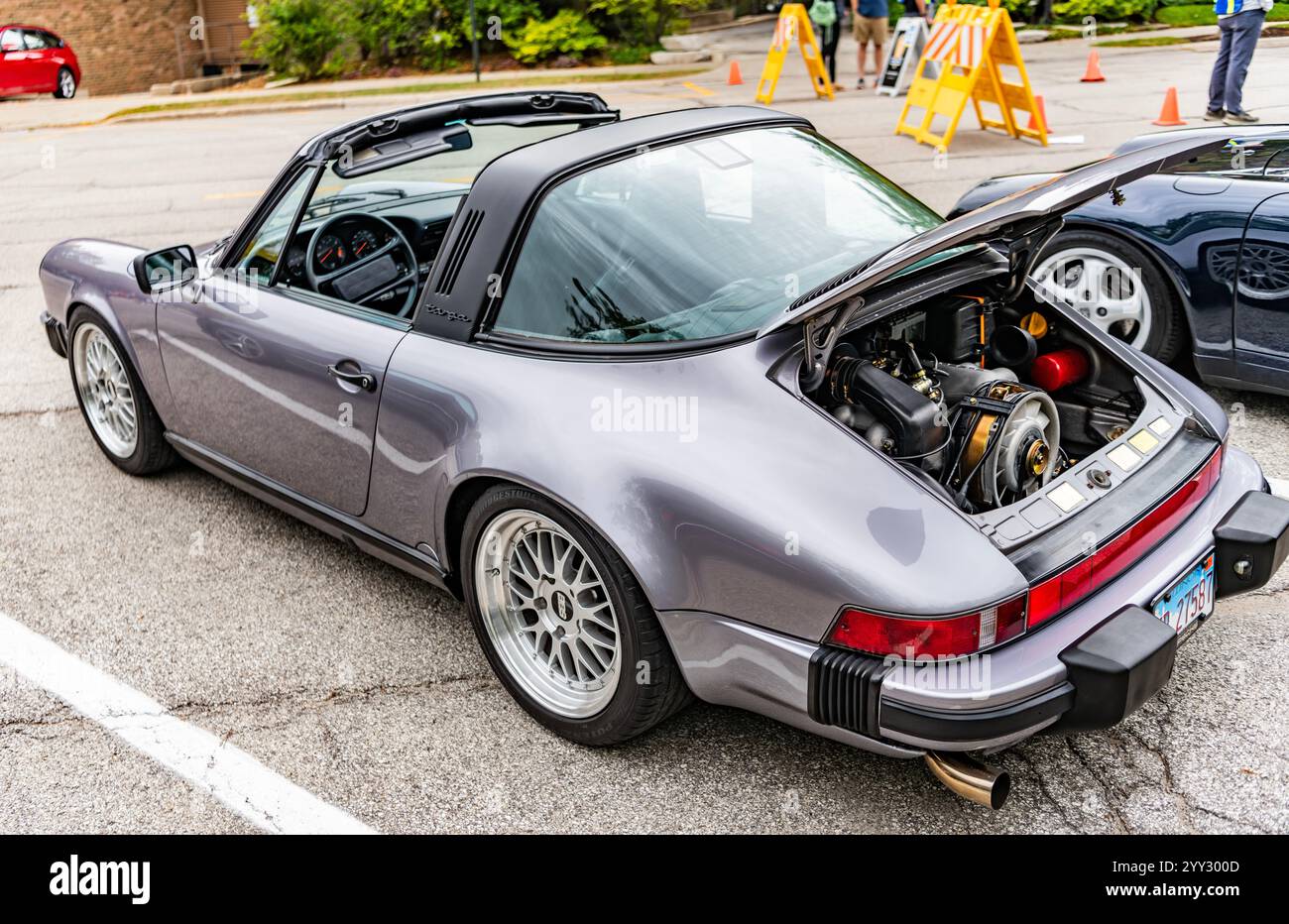 Chicago, Illinois - September 29, 2024: 1989 Porsche 911 Carrera Targa ...