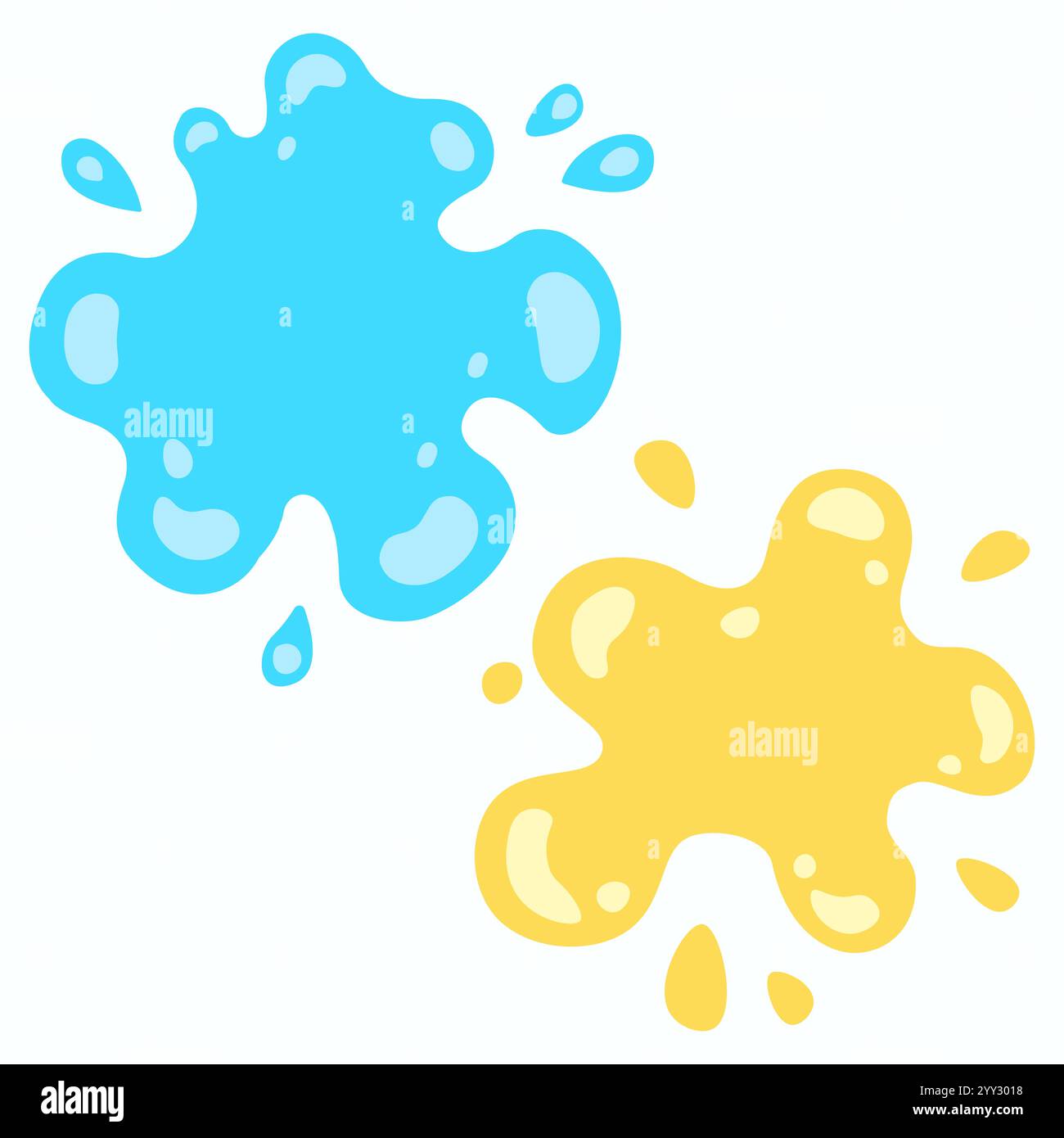 Paint splashes. Vector simple illustration Stock Vector Image & Art - Alamy