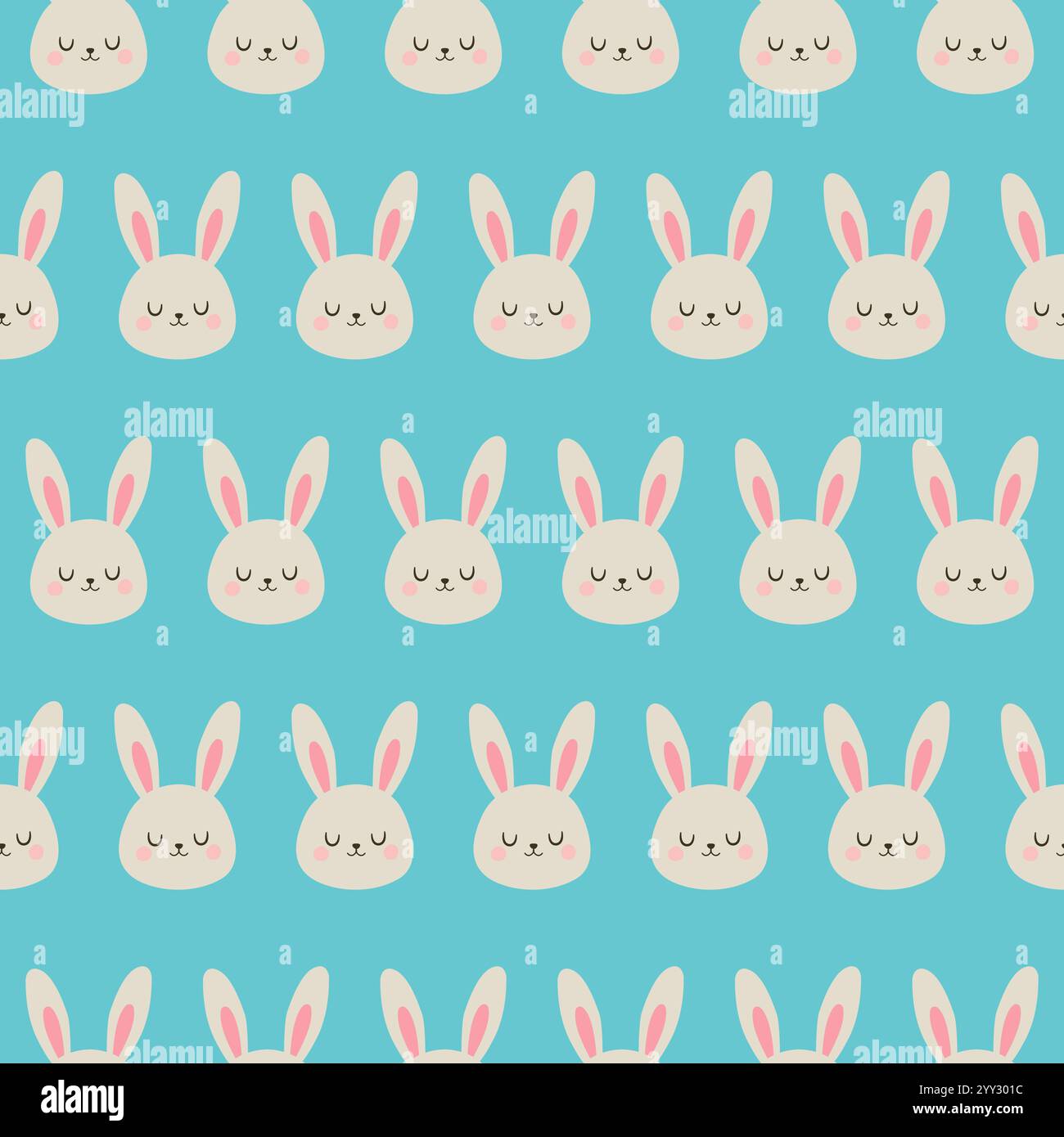 Pattern Cute hare. Vector simple illustration Stock Vector Image & Art ...