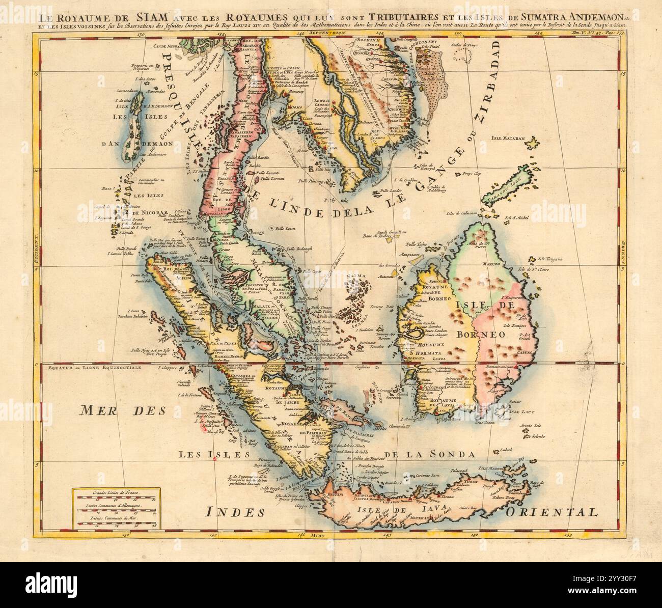 The Kingdom of Siam with the Kingdoms which are tributary to it. and ...