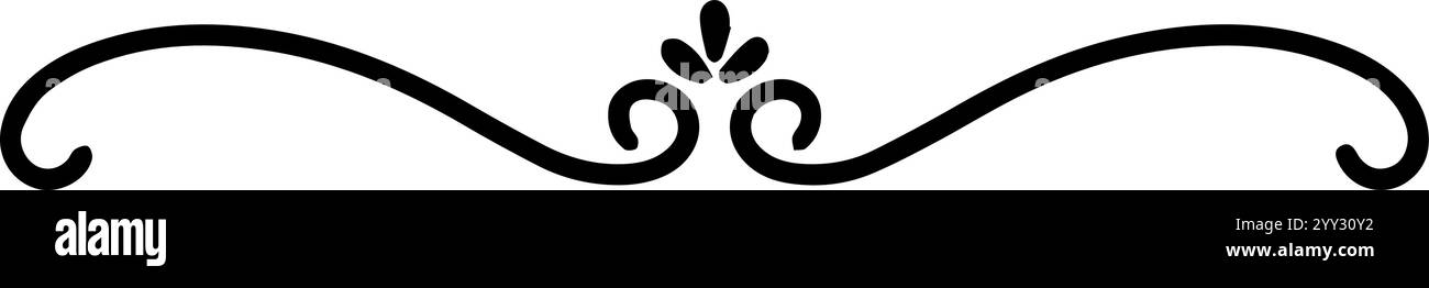 Classic decorative element dividing sections of text, featuring ...