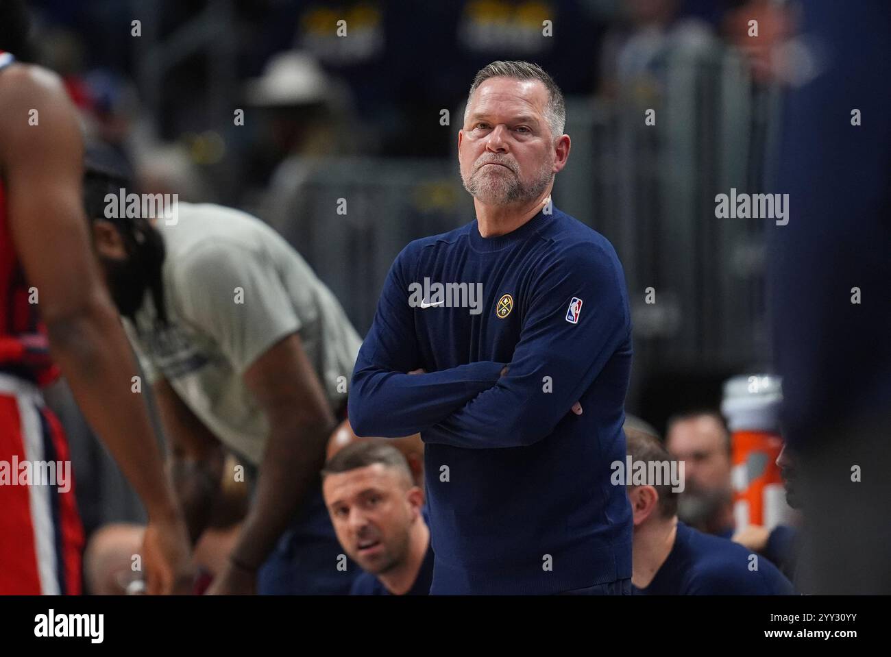 Denver Nuggets head coach Michael Malone in the first half of an NBA ...