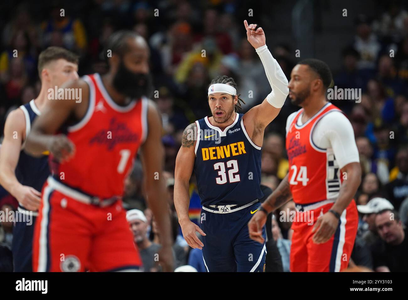 Denver Nuggets forward Aaron Gordon (32) in the first half of an NBA ...