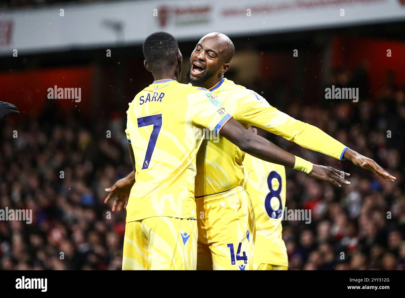 Jean-Philippe Mateta of Crystal Palace celebrates his goal during the ...