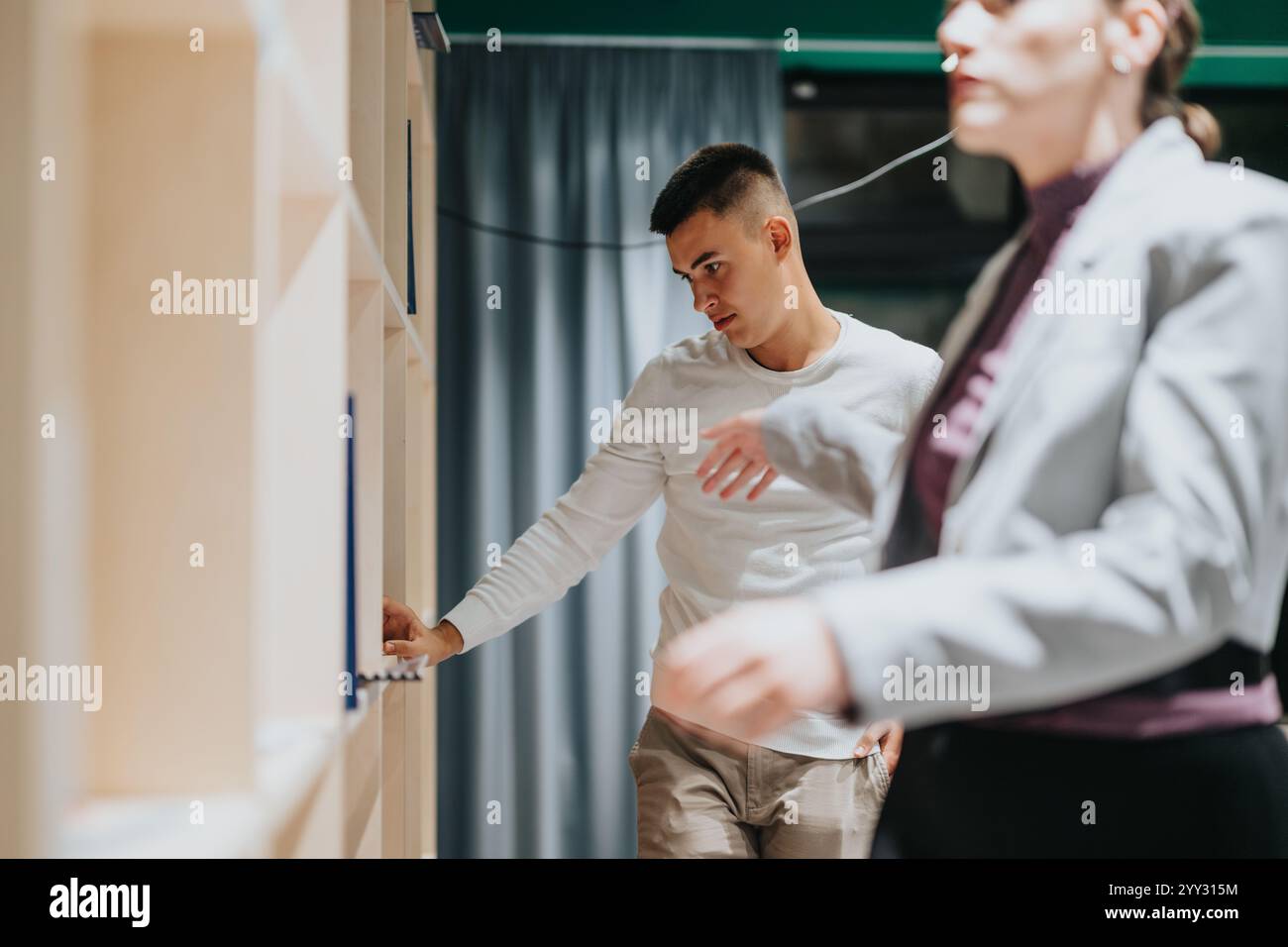 High school students actively engaging in classroom activities Stock ...