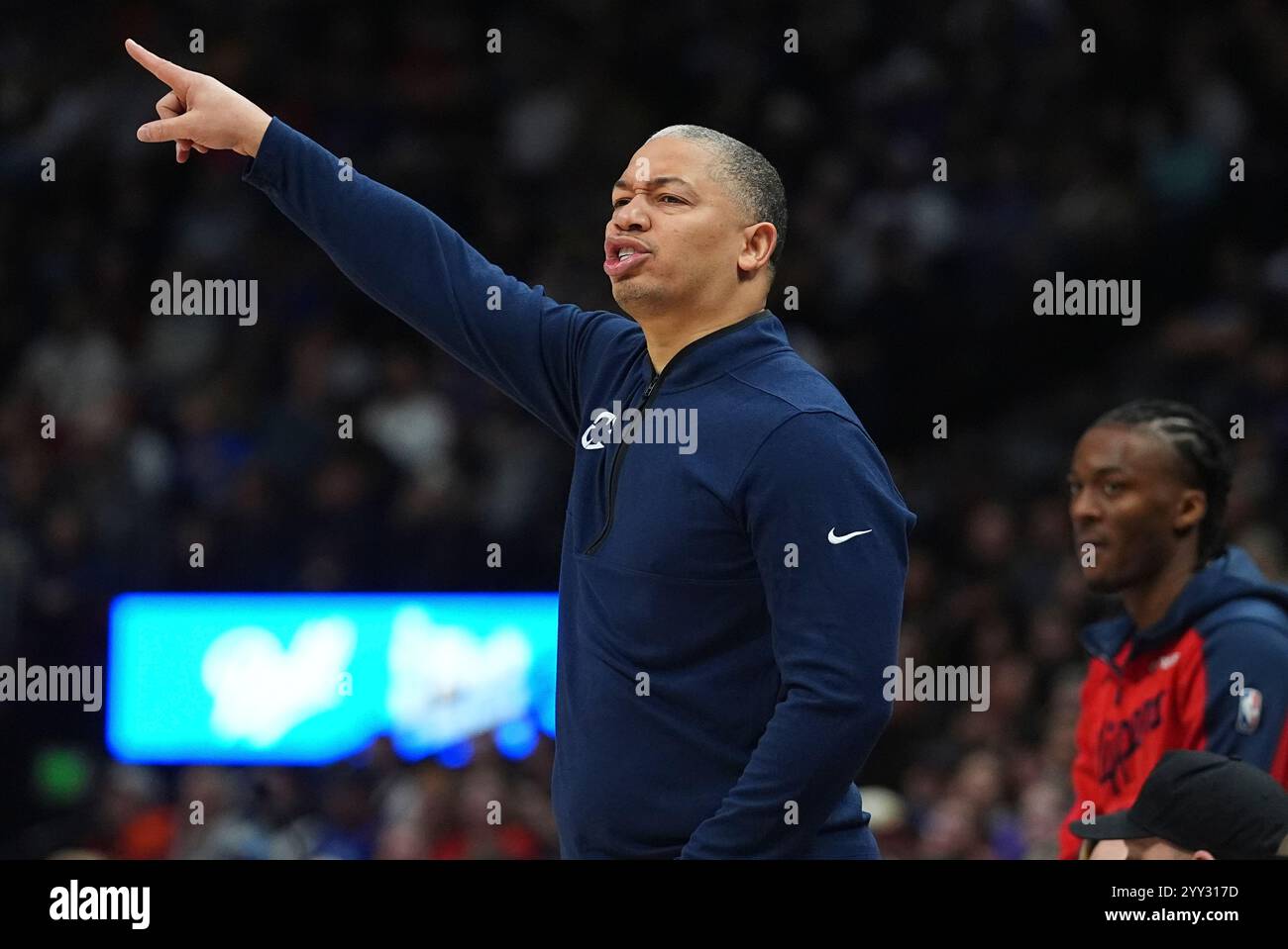 Los Angeles Clippers head coach Tyronn Lue in the first half of an NBA ...