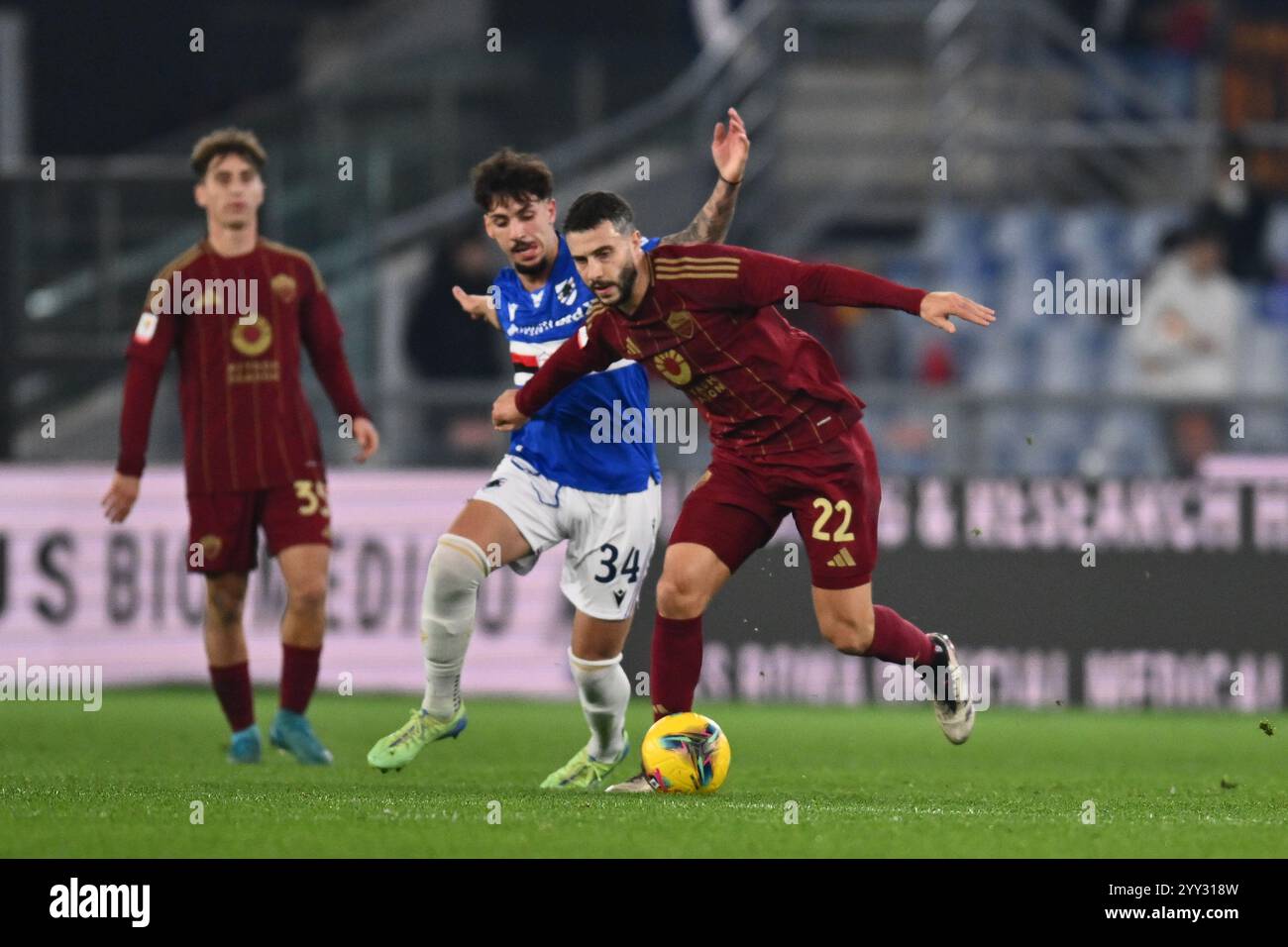 Rome, Italy. 18th Dec, 2024. Simone Leonardi of U.C. Sampdoria and ...