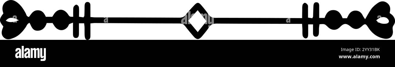 Horizontal black and white divider featuring circles, vertical bars ...