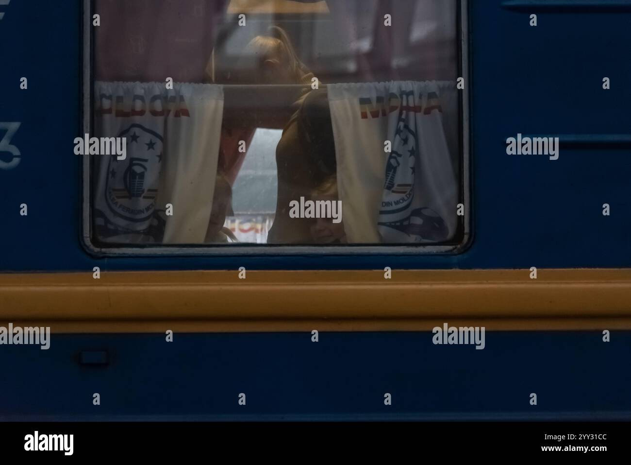 Chisinau, CHISINAU, Moldova. 13th Mar, 2022. An Ukrainian woman and her ...