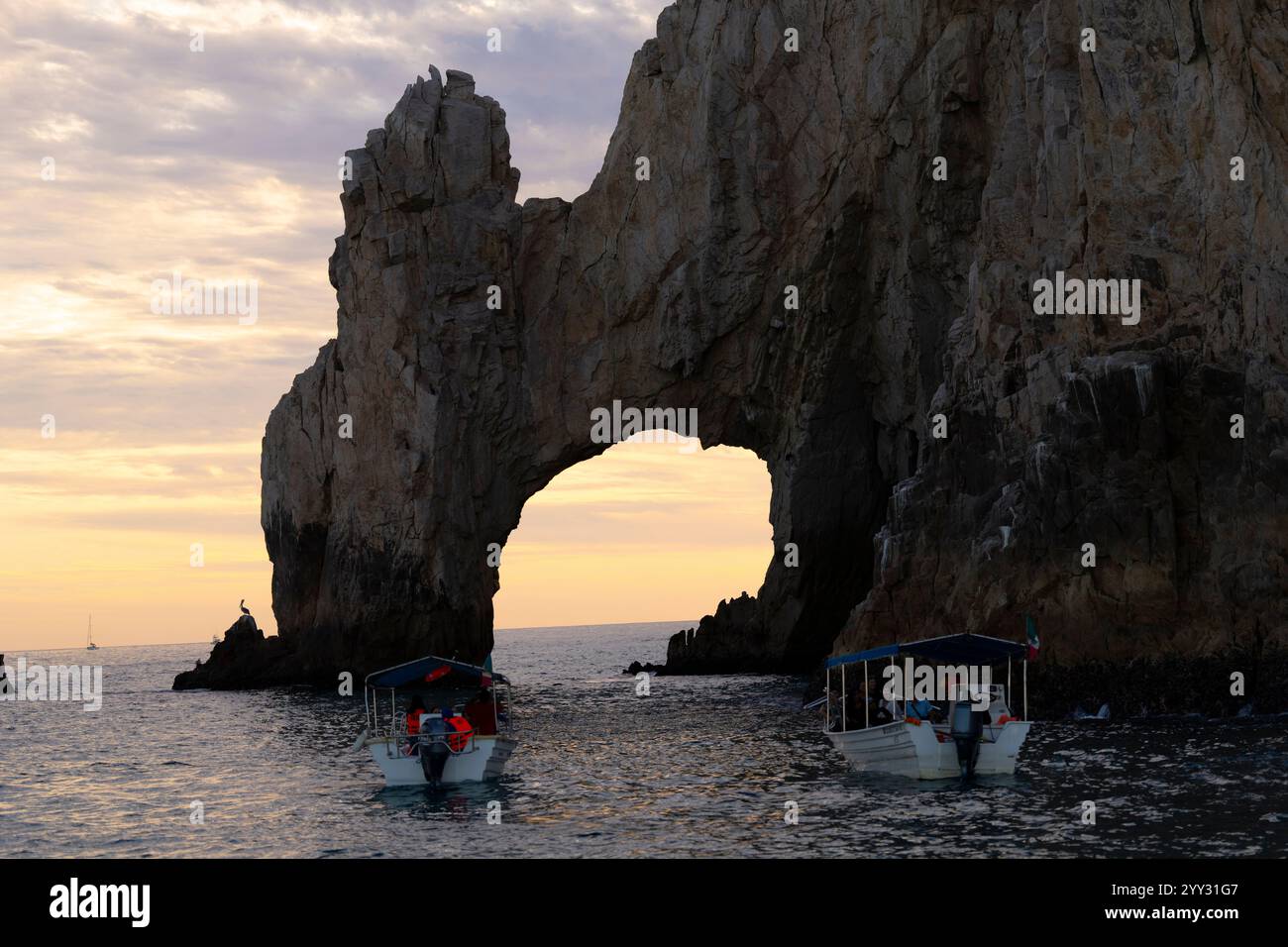 Sunset Cruise at Cabo San Lucas Baja Mexico Stock Photo - Alamy