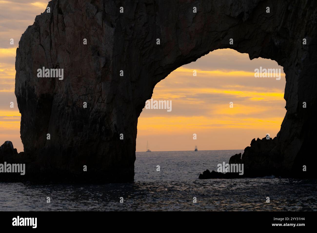 Sunset Cruise at Cabo San Lucas Baja Mexico Stock Photo - Alamy