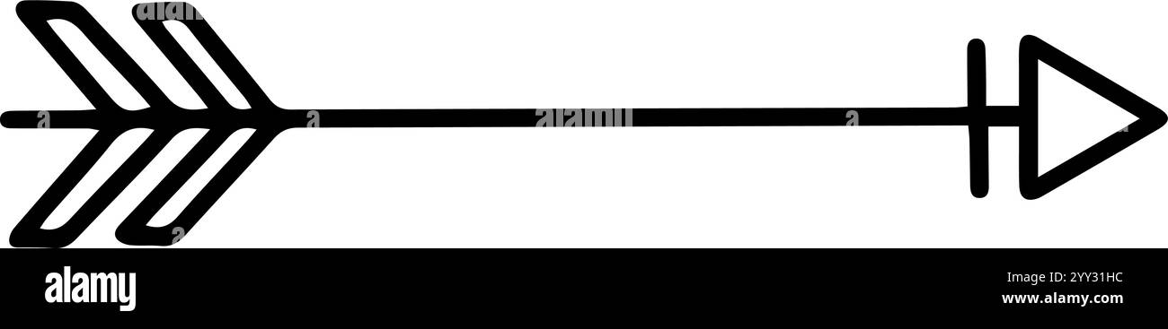 Minimalist vector graphic of a straight black arrow pointing to the ...