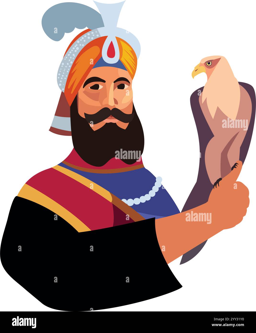 gobind singh with eagle Stock Vector Image & Art - Alamy
