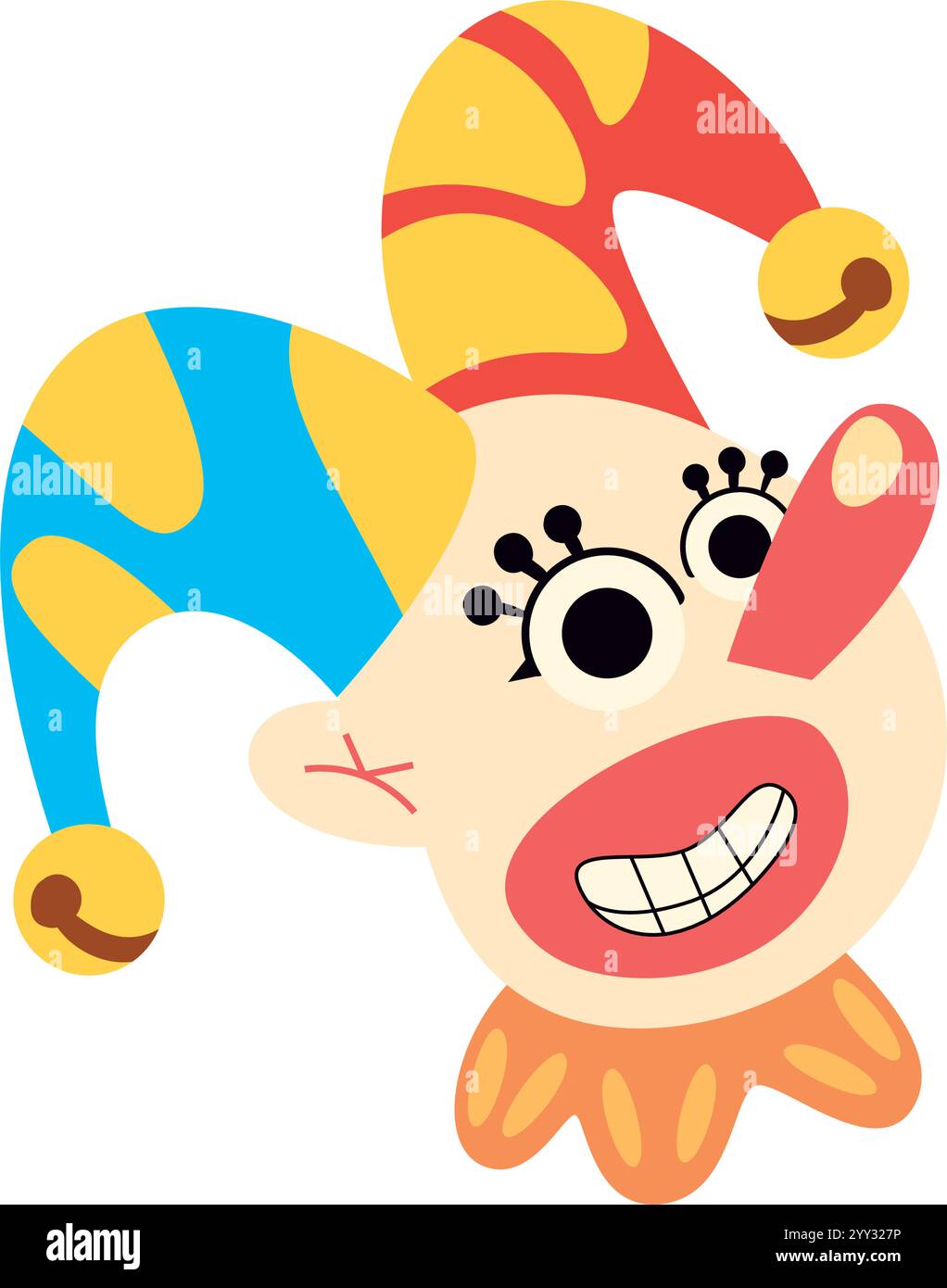 Clown face comic cartoon Stock Vector Images - Alamy