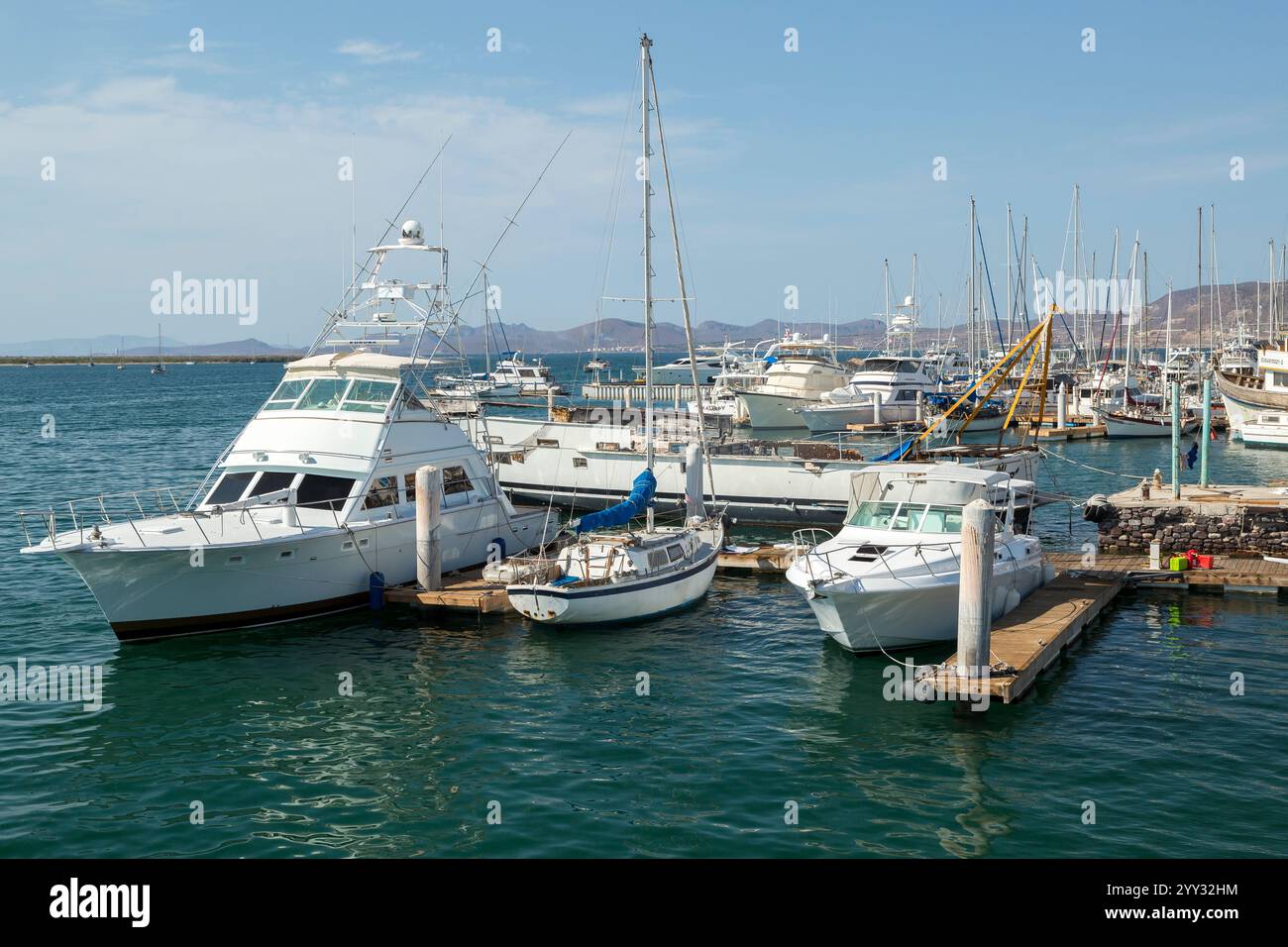 Dock scene, La Paz, Baja California Sur, Mexico Stock Photo - Alamy