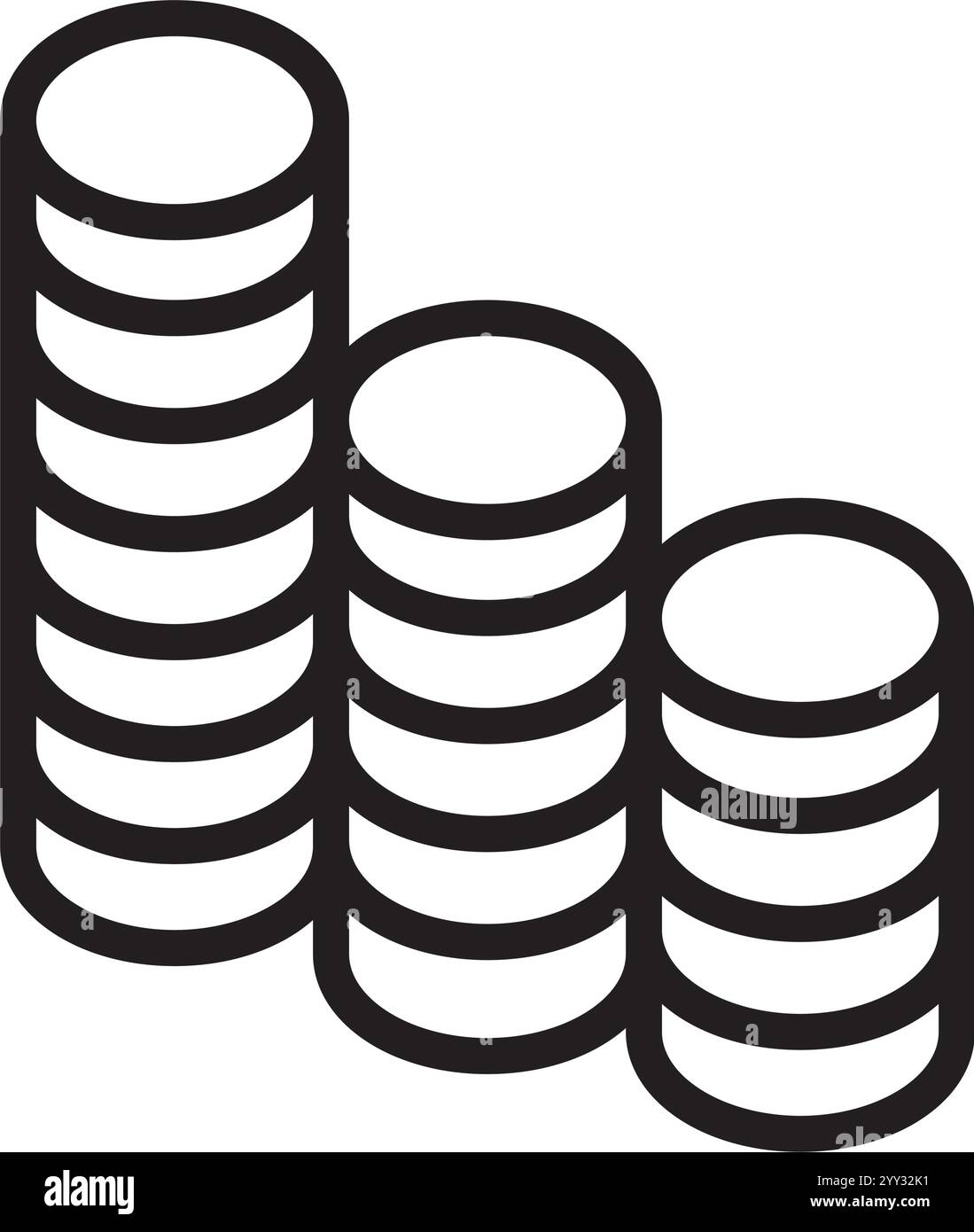 pile of money coins Stock Vector Image & Art - Alamy