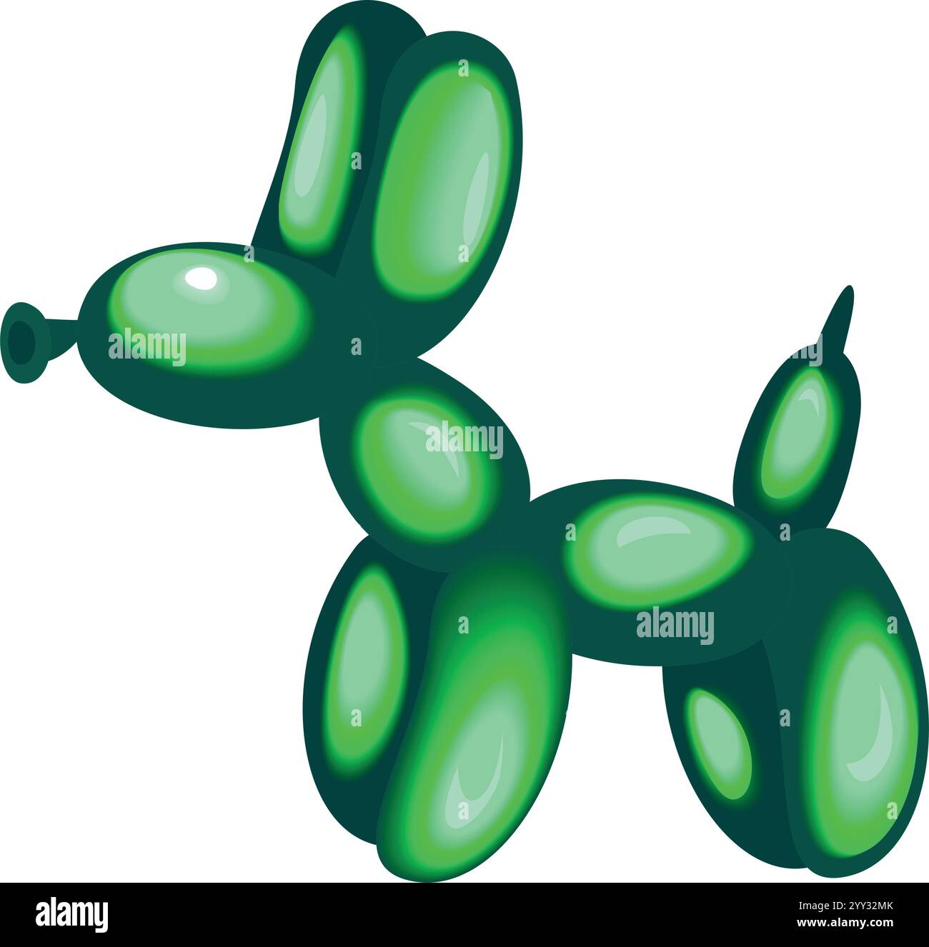 realistic balloon helium dog shape Stock Vector Image & Art - Alamy