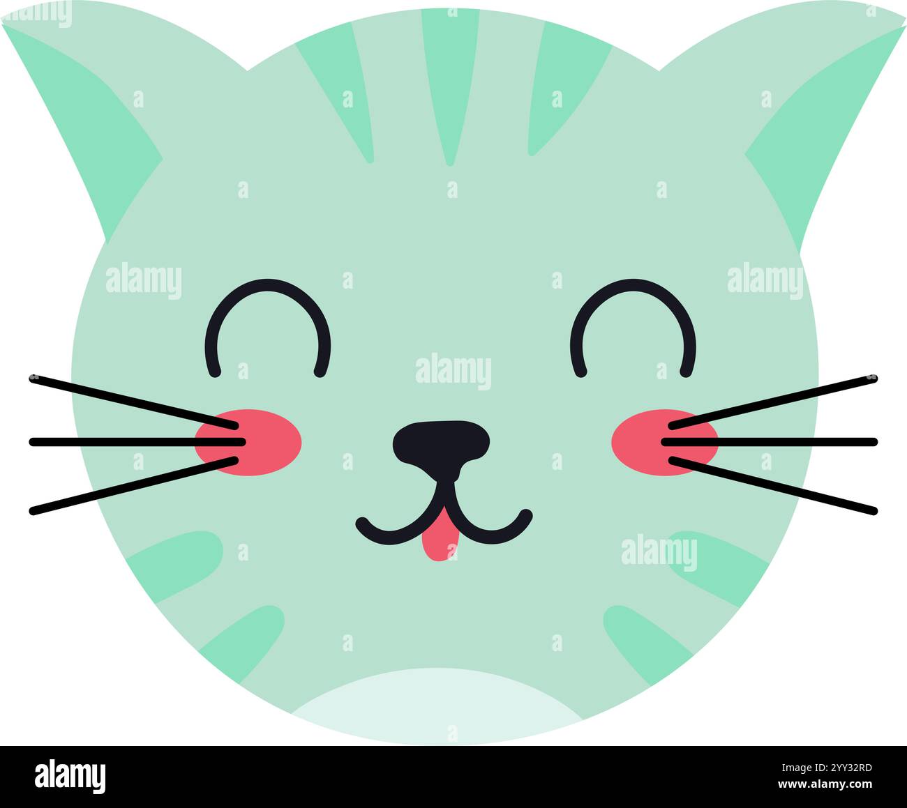 Cat cartoon face hi-res stock photography and images - Alamy
