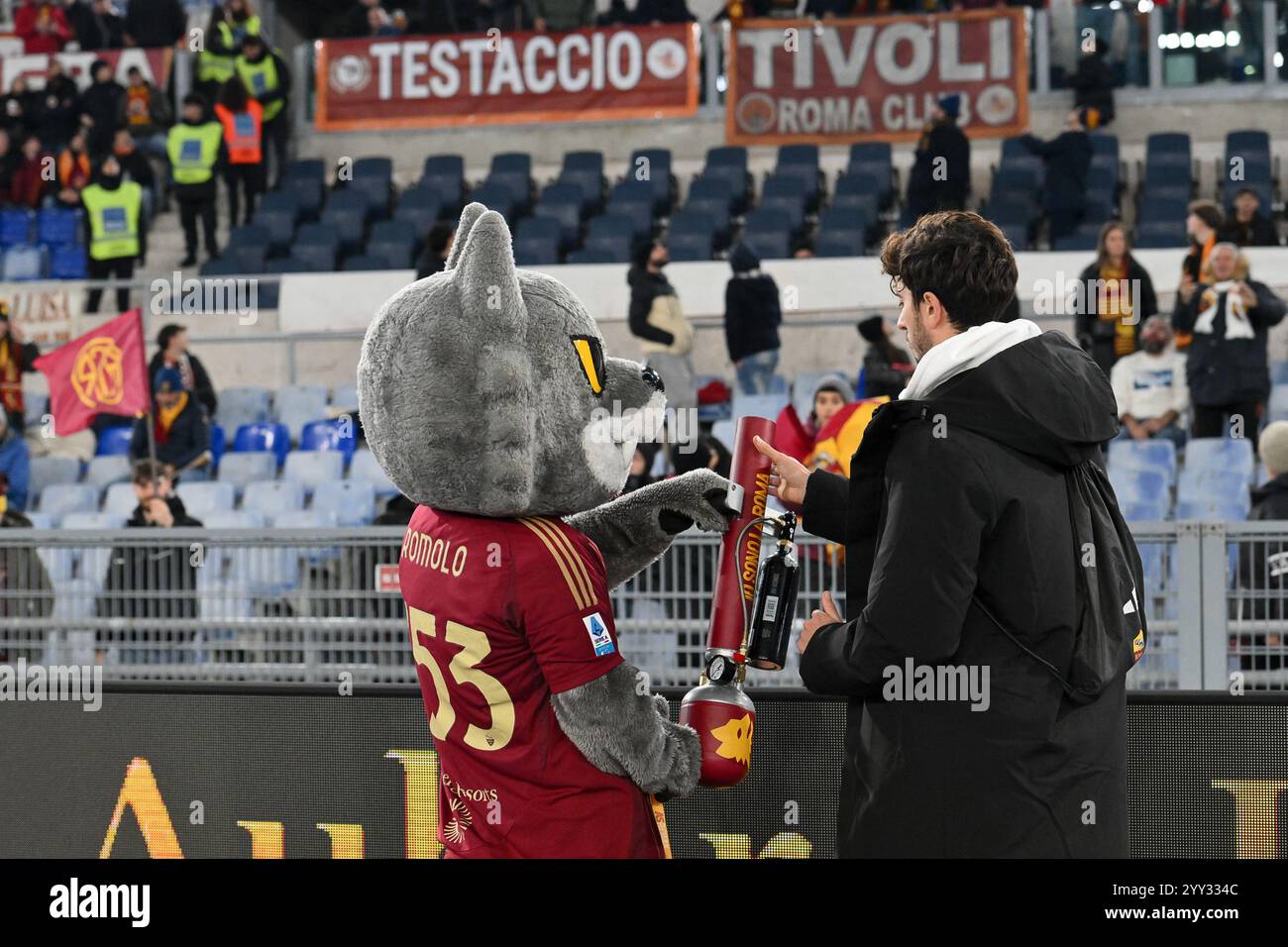Rome, Italy. 18th Dec, 2024. Olimpico Stadium, Rome, Italy - Romolo the ...