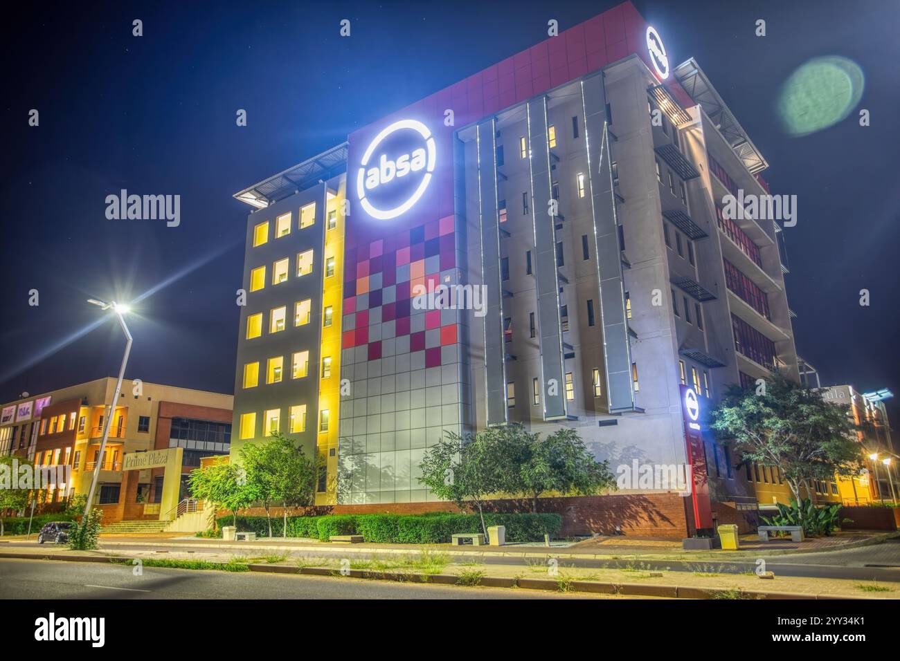 Gaborone, Botswana,14 May 2020, absa bank, building headquarters facade ...