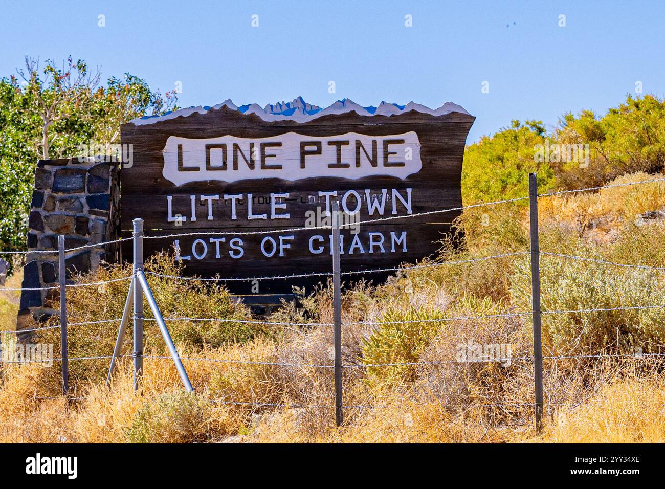 Lone Pine, USA. 16th Aug, 2024. Lone Pine, a small village between ...