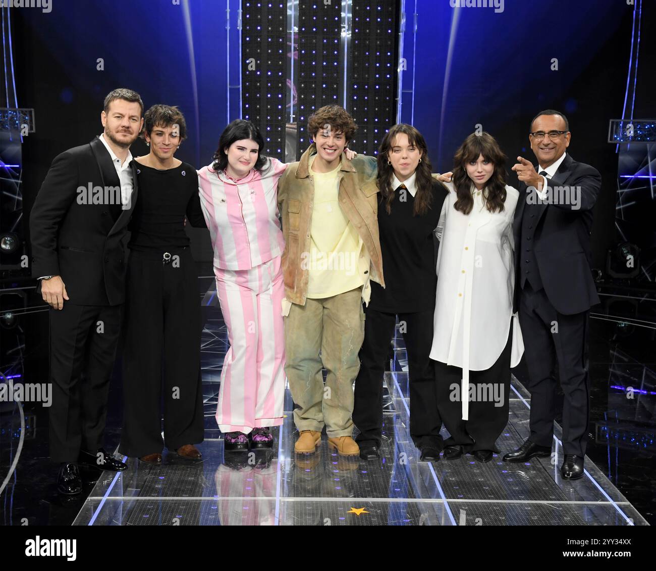 Sanremo, Italy. 18th Dec, 2024. Sanremo, TV Show “Sarà Sanremo”. Finale ...