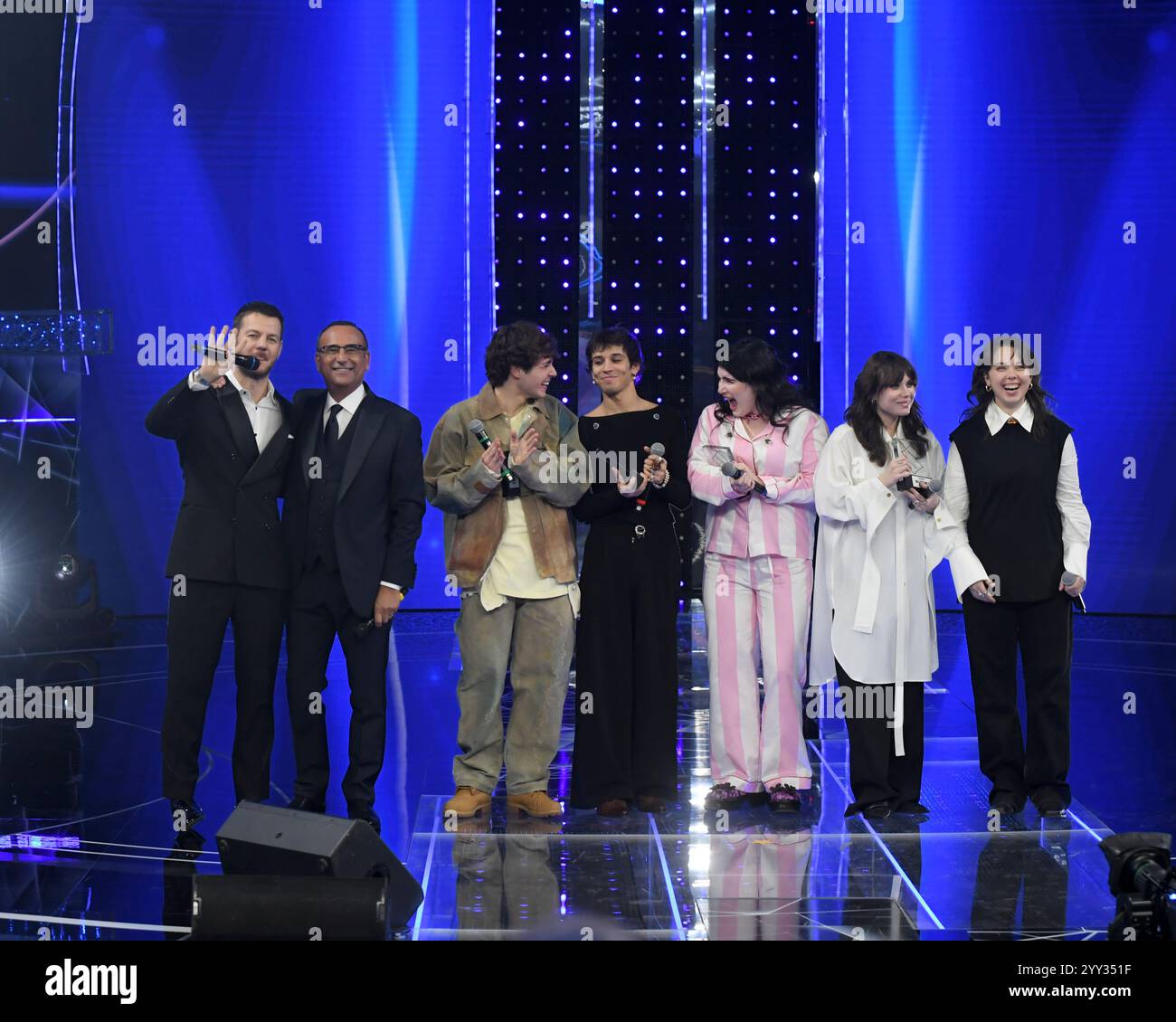 Sanremo, Italy. 18th Dec, 2024. Sanremo, TV Show “Sarà Sanremo”. Finale ...