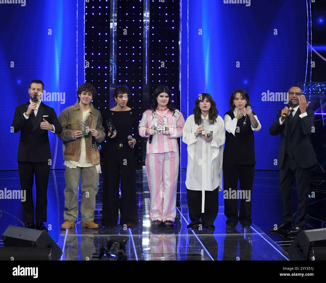 Sanremo, Italy. 18th Dec, 2024. Sanremo, TV Show “Sarà Sanremo”. Finale ...