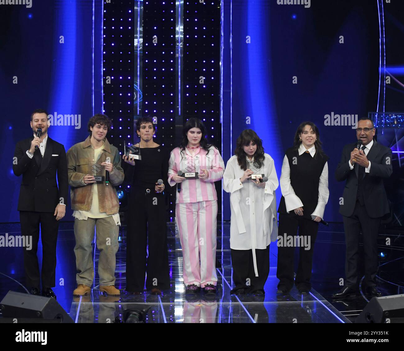 Sanremo, Italy. 18th Dec, 2024. Sanremo, TV Show “Sarà Sanremo”. Finale ...