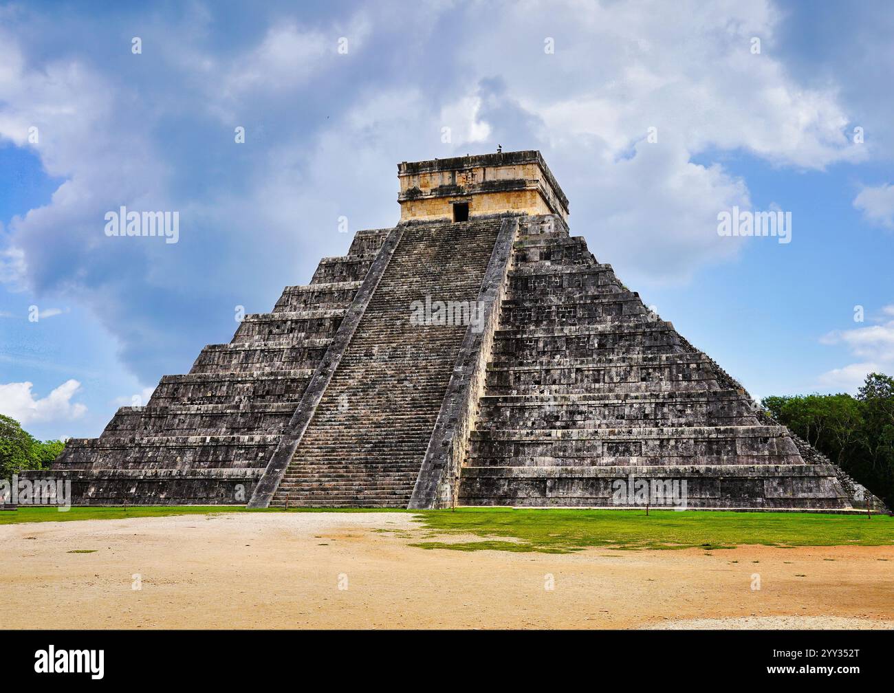 Great Pyramid of Kukulcan,known as El Castillo,epitome of Mayan ...