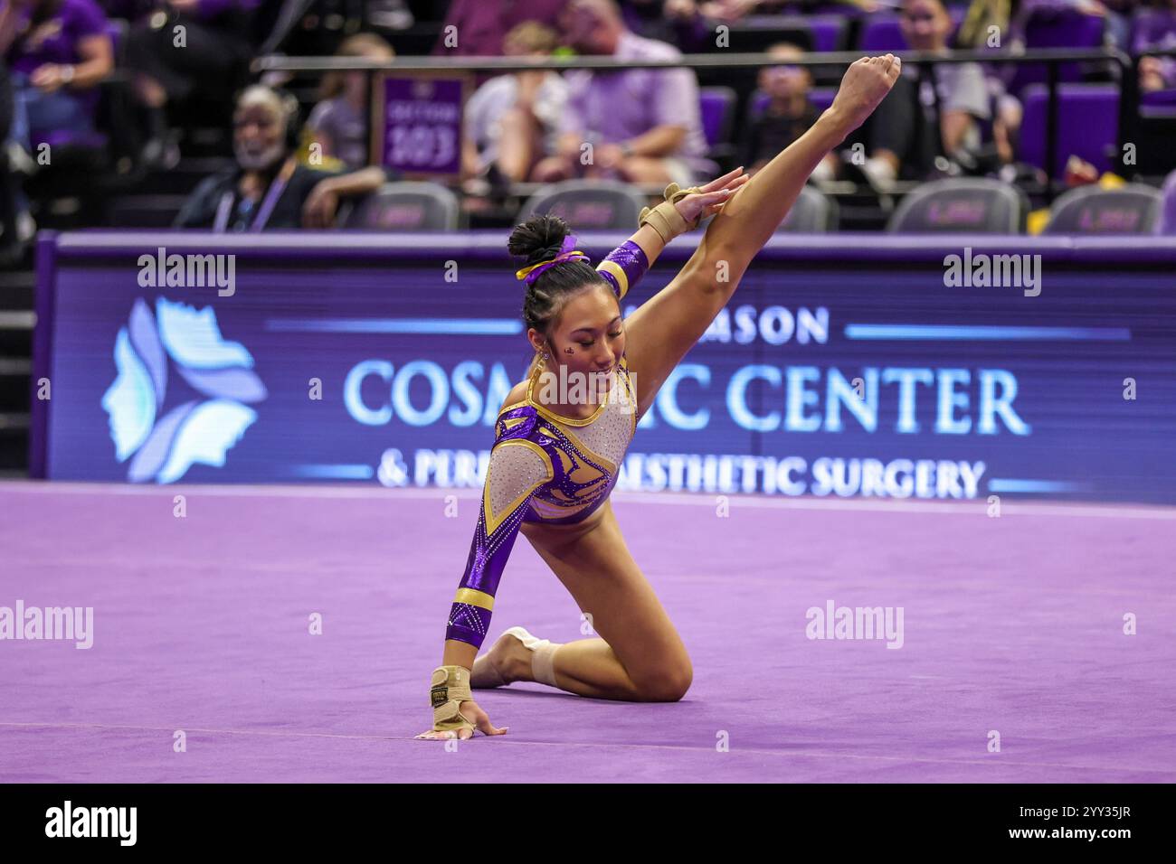 Baton Rouge, LA, USA. 16th Dec, 2024. LSU's Kailin Chio performs her ...