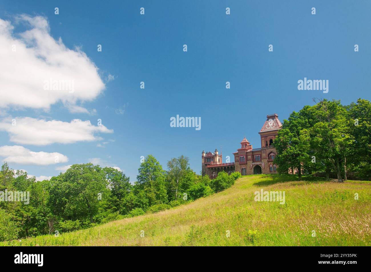 the historic estate and building at the olana state historic site in ...