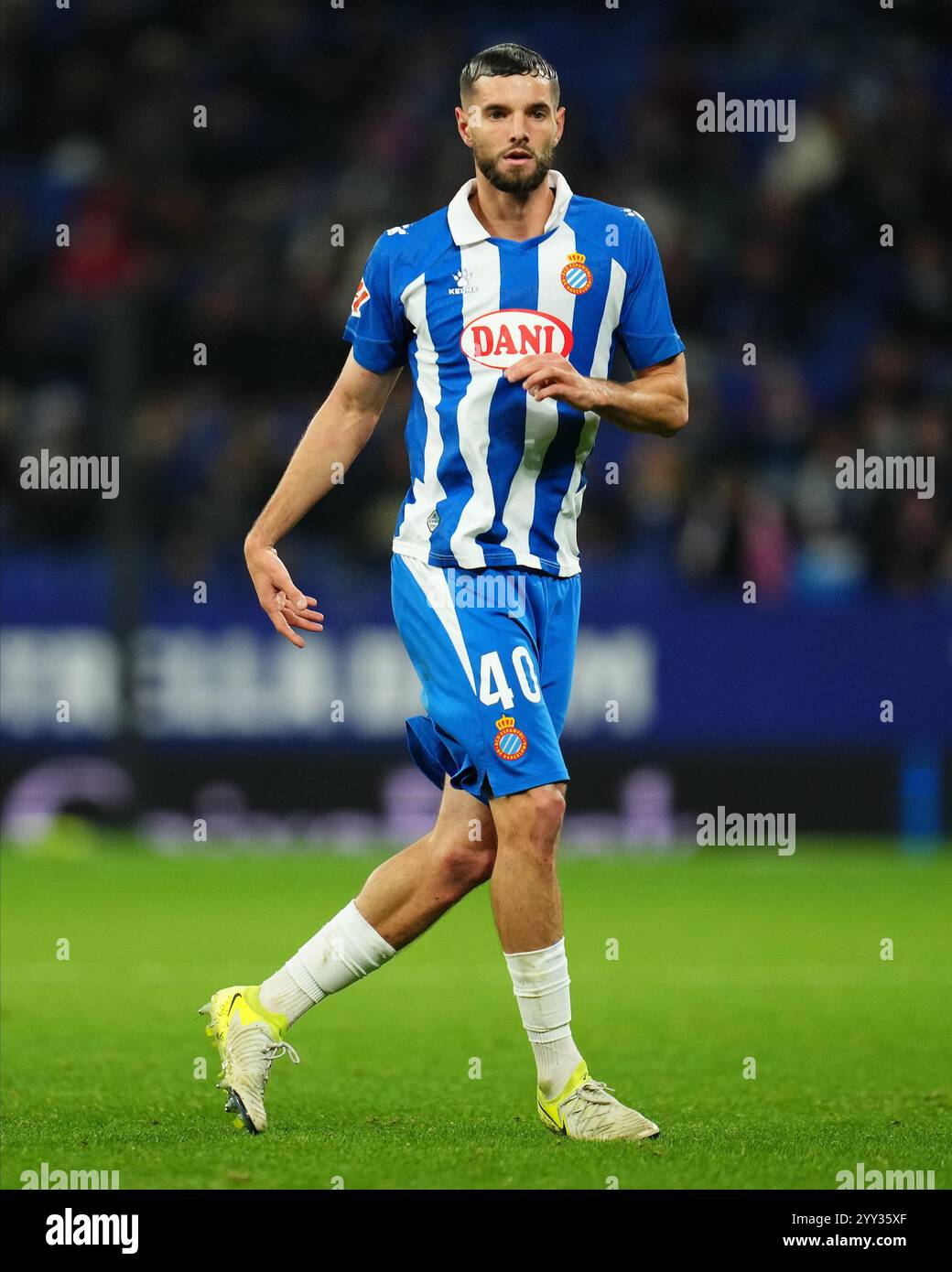 Justin Smith of RCD Espanyol during the La Liga EA Sports match between ...