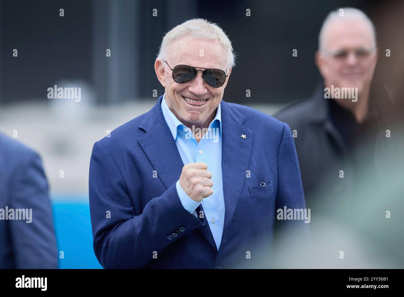 Dallas Cowboys owner Jerry Jones walks on the sideline prior to an NFL ...