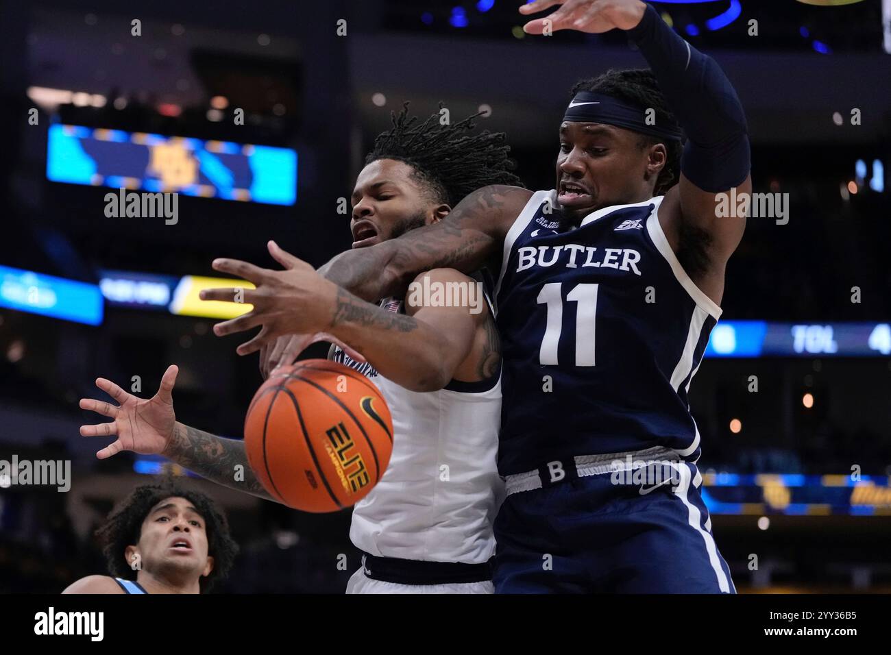 Marquette's David Joplin and Butler's Jahmyl Telfort battle for a ...