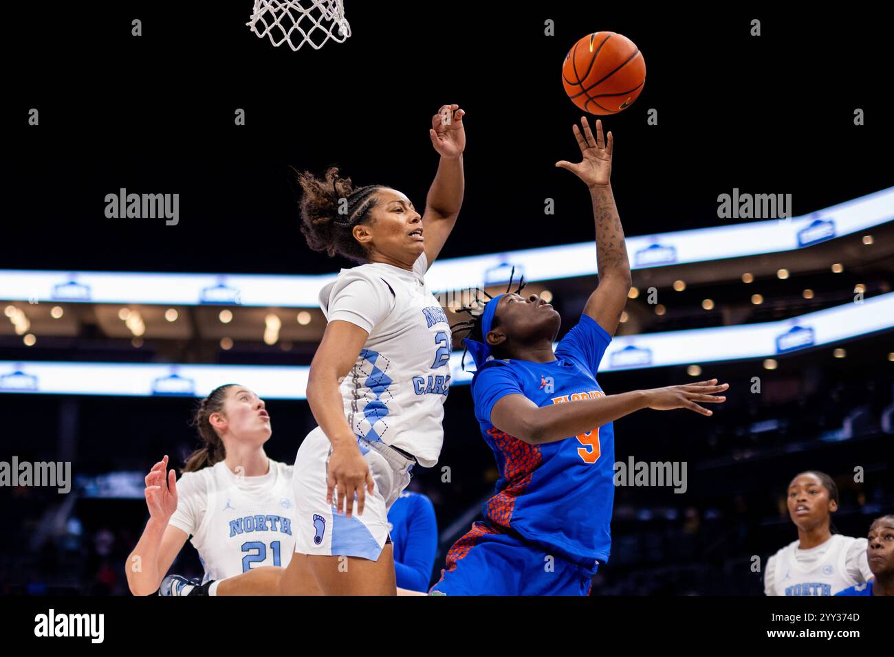 Charlotte, NC, USA. 18th Dec, 2024. Florida Gators forward Alexia ...