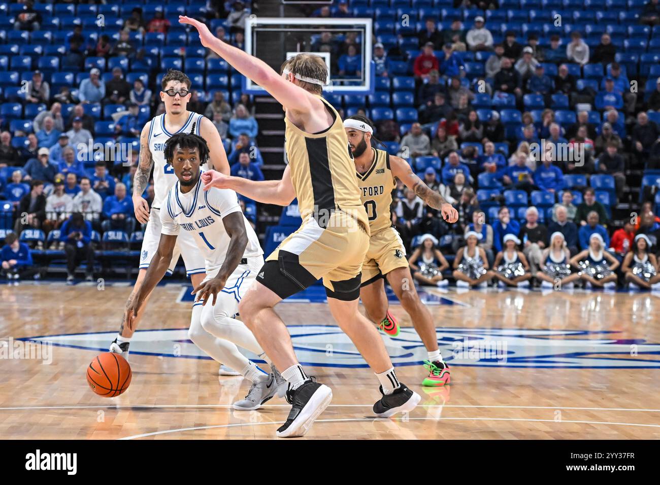DECEMBER 18, 2024: Saint Louis Billikens guard Isaiah Swope (1) gets ...