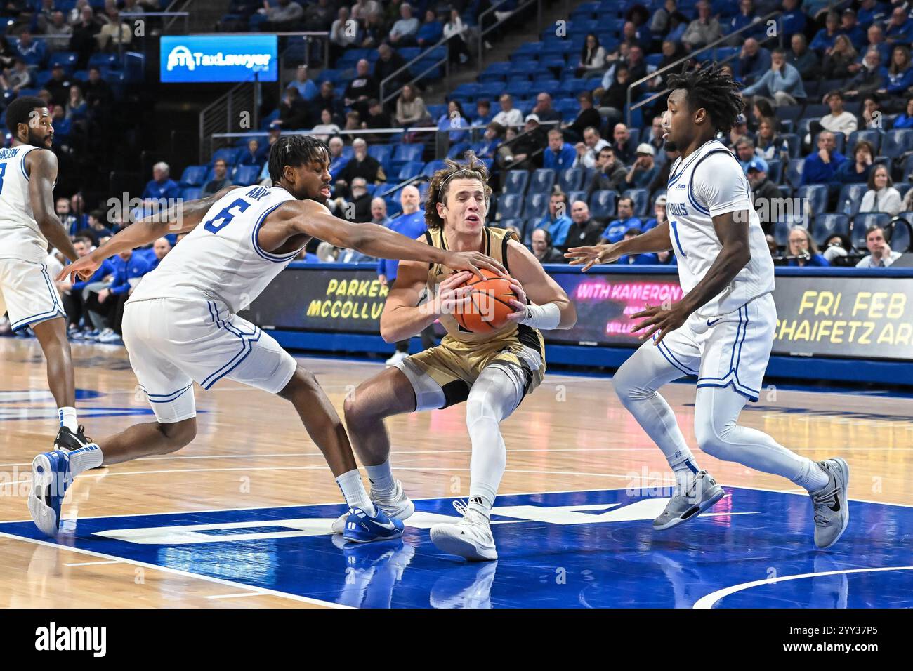 DECEMBER 18, 2024: Wofford Terriers guard Dillon Bailey (2) gets fouled ...